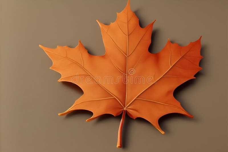 A simple maple leaf stock illustration. Illustration of maple - 283906370
