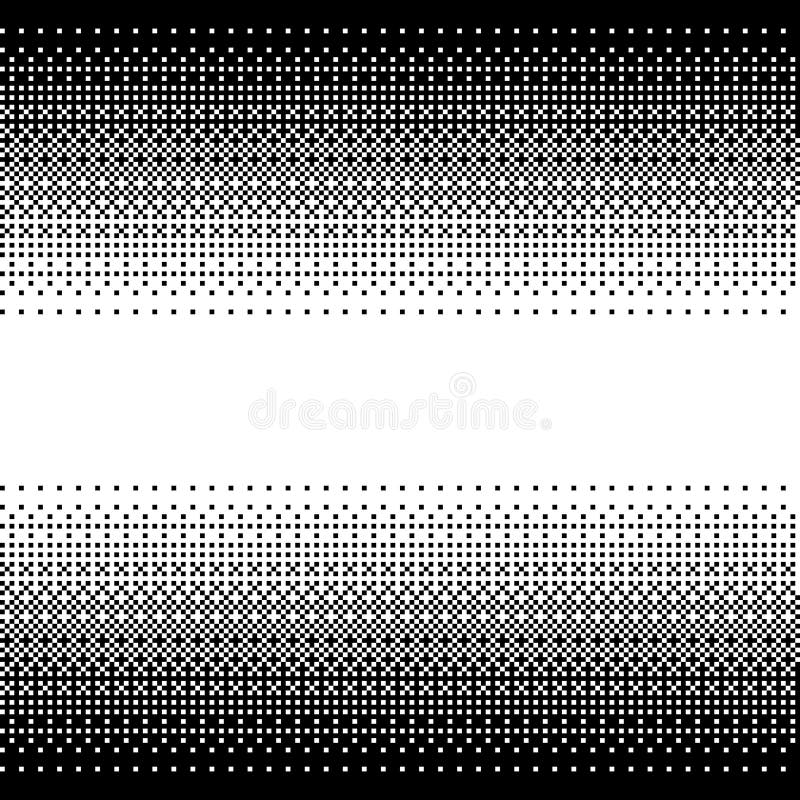 Illustration of Simple Pixel Art, Gradation from Black To Transparent ...