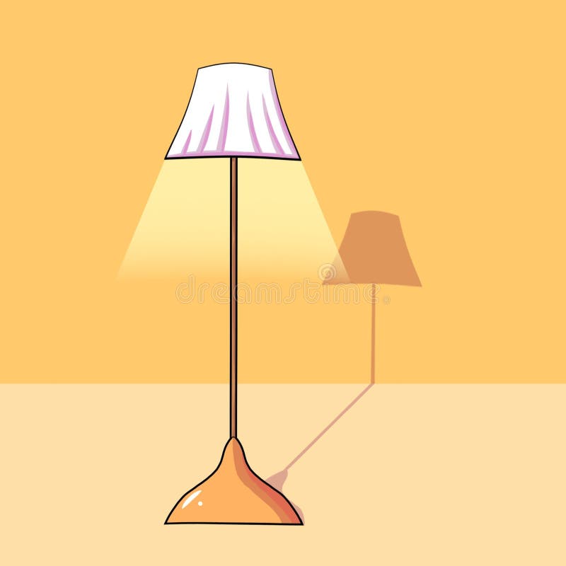 An Illustration of a Simple Room Lamp that I Made Stock Illustration ...