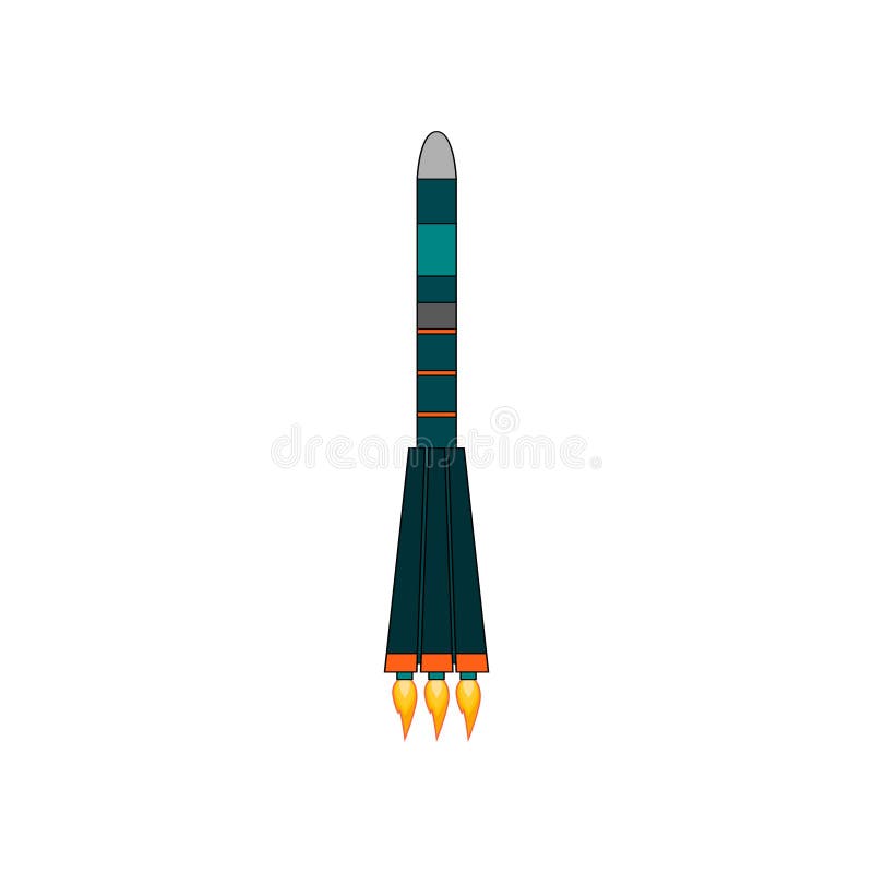 Illustration of a Simple Spaceship Isolated Vector Illustration. Stock ...