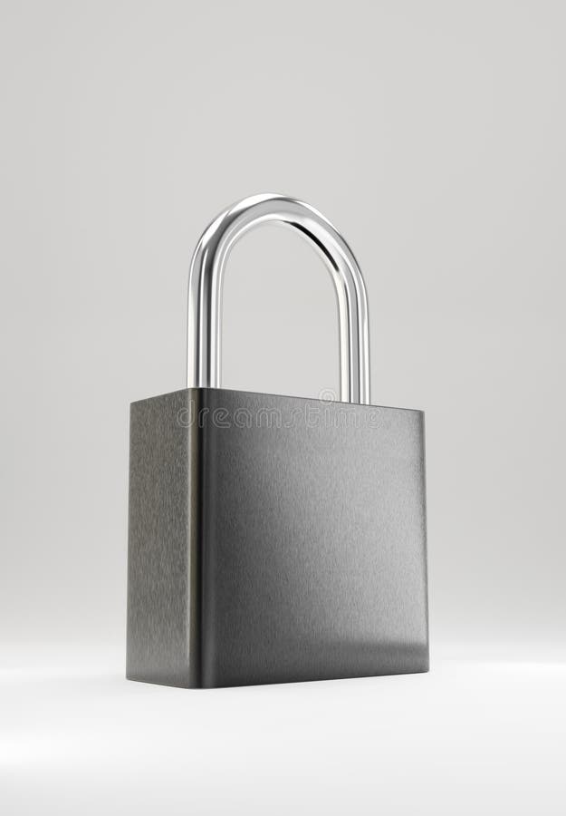 Illustration of Simple Steel Padlock Stock Illustration - Illustration ...