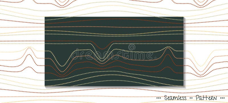 Illustration Simple Wave Line Pattern and Geometric Shape. Abstract ...