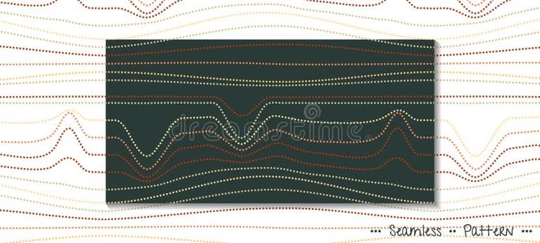 Illustration Simple Wave Line Pattern and Geometric Shape. Abstract ...