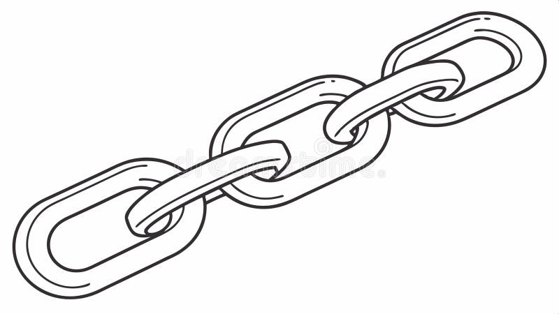 Illustration of a Single Chain Link Element Vector Design Generative AI ...