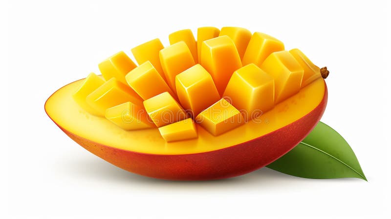 A slice Mango vector stock illustration. Illustration of collection ...