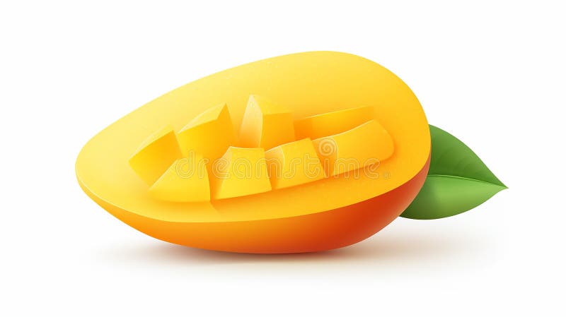 A slice Mango vector stock illustration. Illustration of collection ...