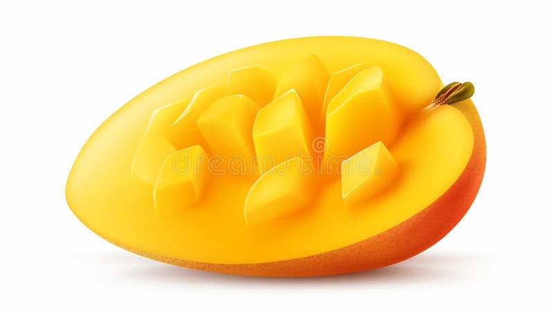 A slice Mango vector stock illustration. Illustration of collection ...