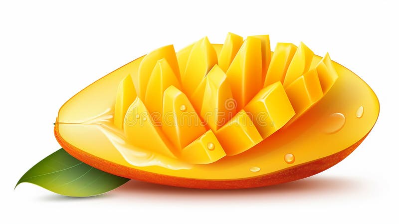 A slice Mango vector stock illustration. Illustration of collection ...