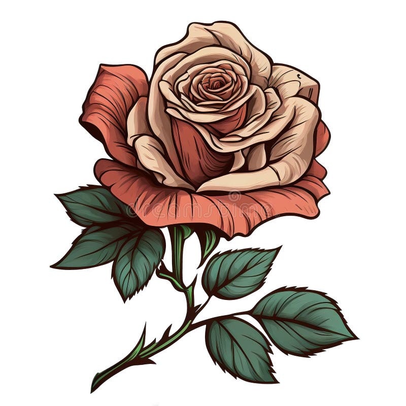 Cartoon Single Red Rose Stock Illustrations – 617 Cartoon Single Red ...