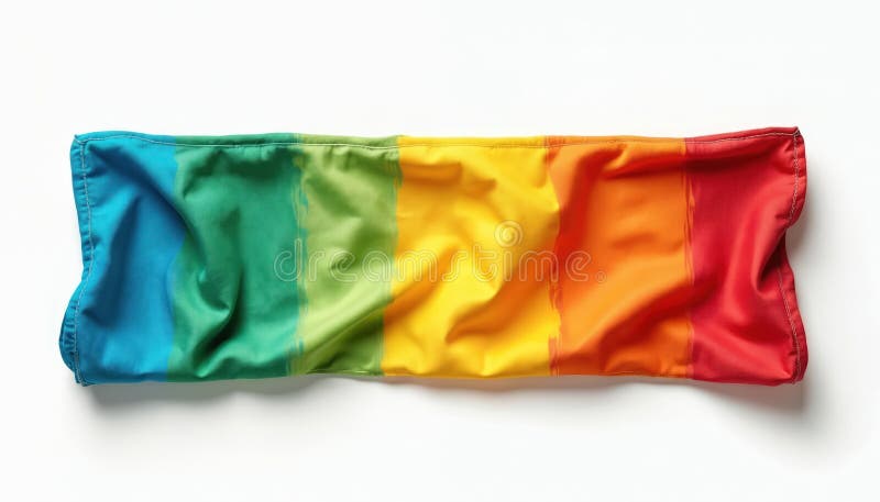 Illustration Single Vibrant Colored Flap on White Background. Rainbow ...
