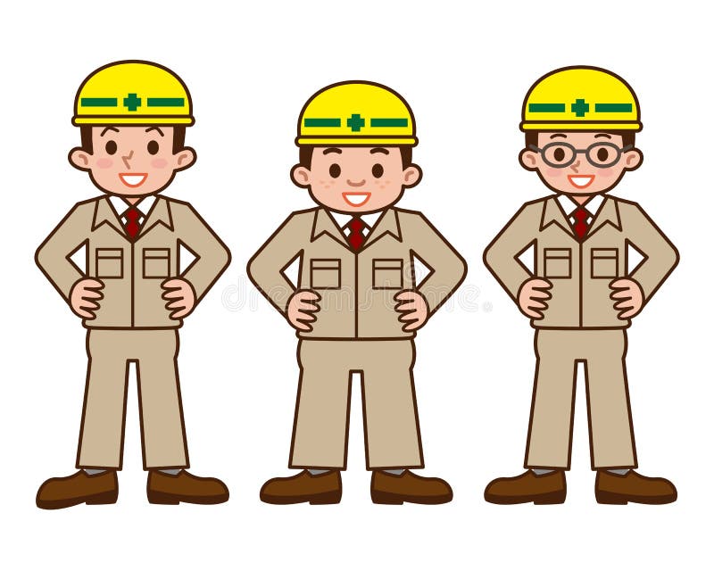 Illustration of Site Supervisor Stock Vector - Illustration of ...