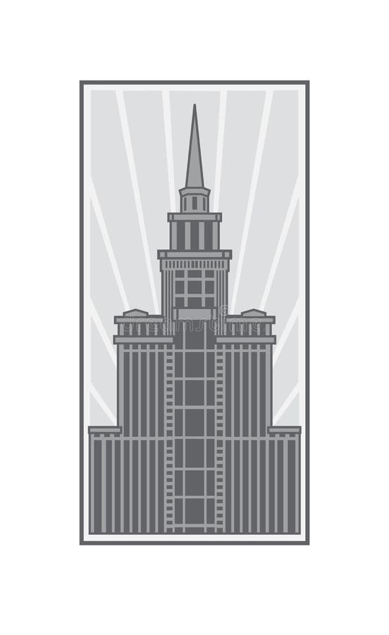 Illustration of a Skyscraper. Vector Stock Vector - Illustration of ...