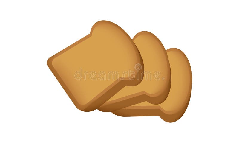 Illustration of Slices of Bread with Mesh Technique Stock Vector ...