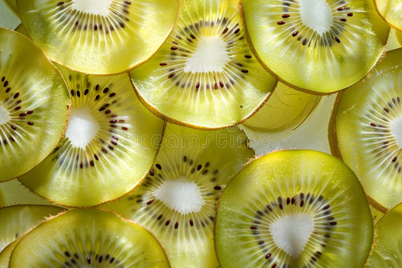 Illustration of Slices of Kiwi Fruit Texture. Generative AI Stock ...