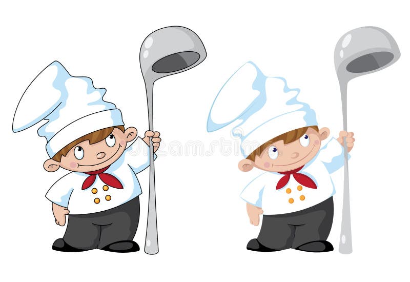 Bee with a spoon stock vector. Illustration of spoon - 14061044