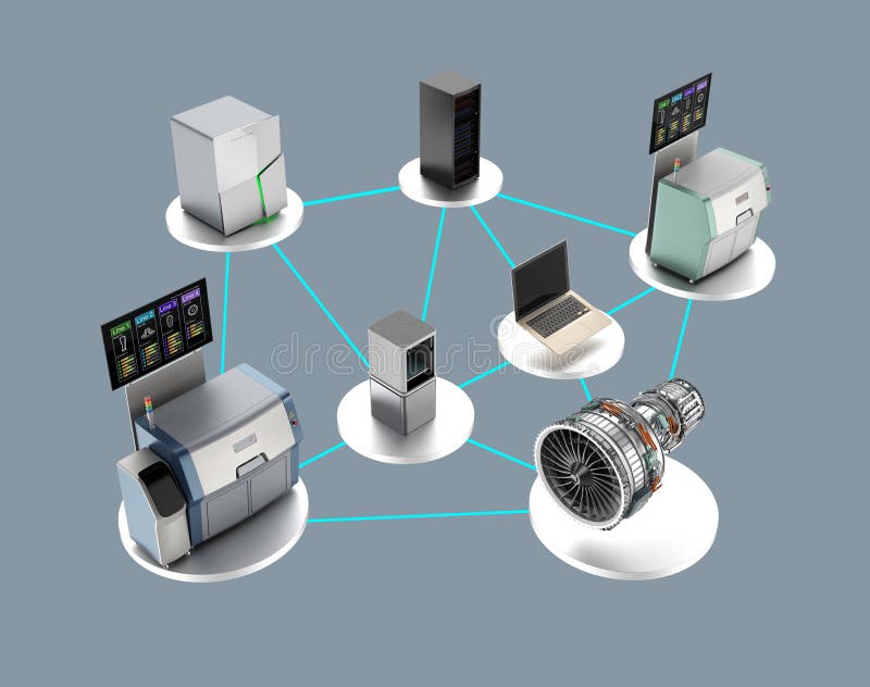 Illustration for Smart Factory Concept Stock Illustration ...