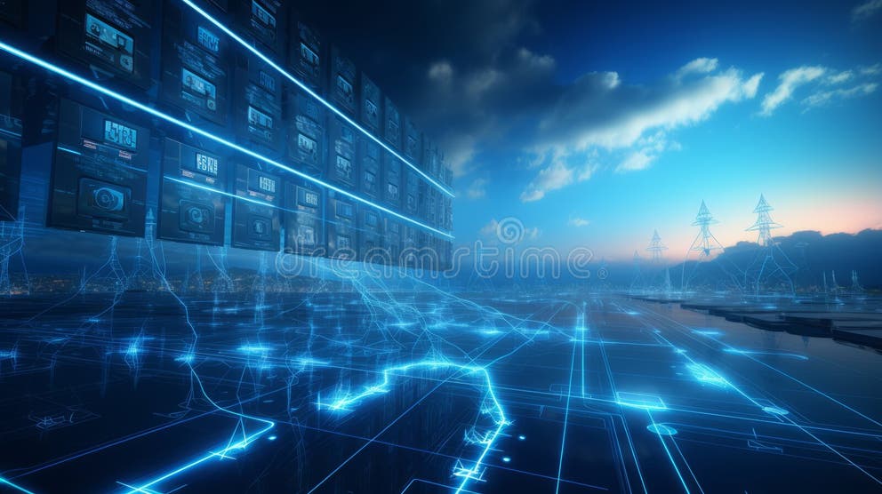 An Illustration of a Smart-meter-enabled Electricity Grid Demonstrating ...