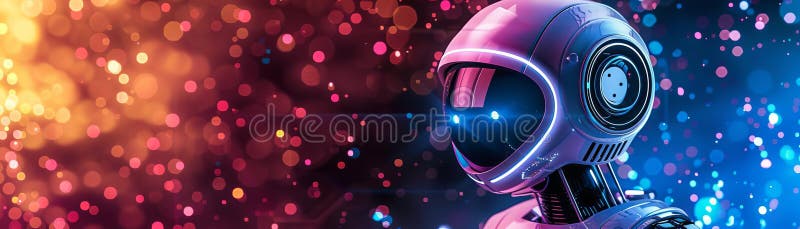 3 Illustration of a Smart Robot Icon with a Bright, Colorful Background ...