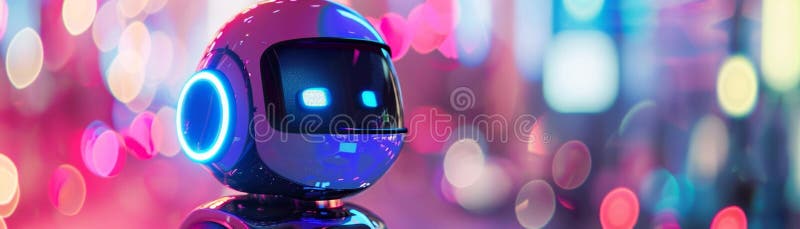 3 Illustration of a Smart Robot Icon with a Bright, Colorful Background ...