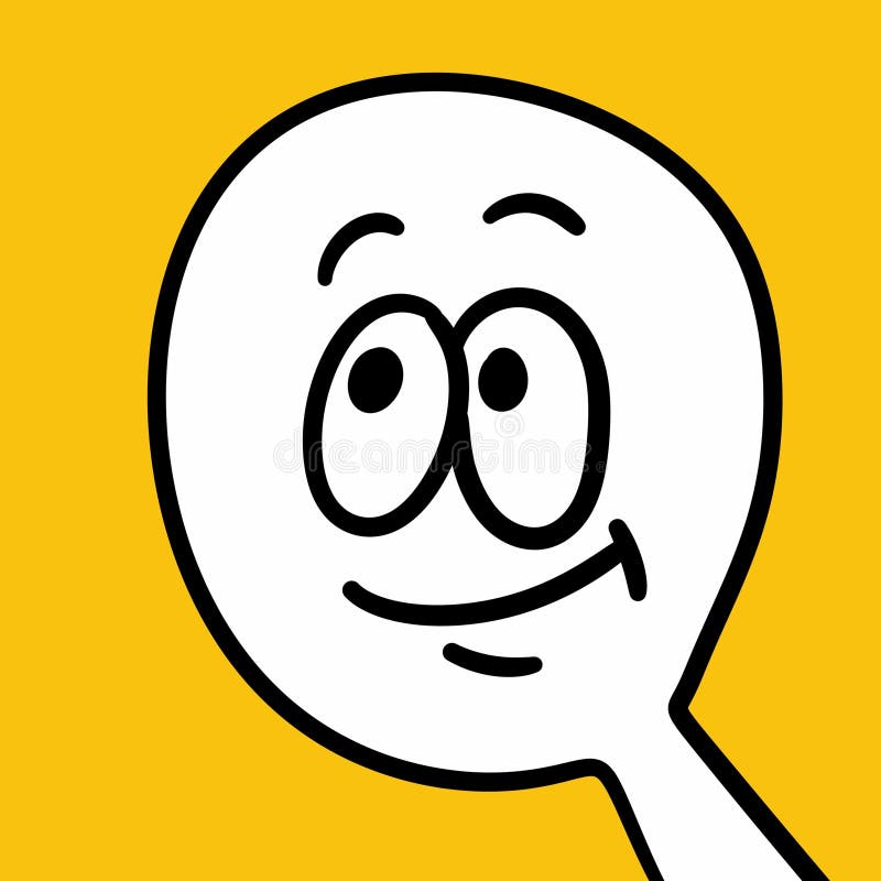 Illustration of a Smiling Face Cartoon Stock Illustration ...