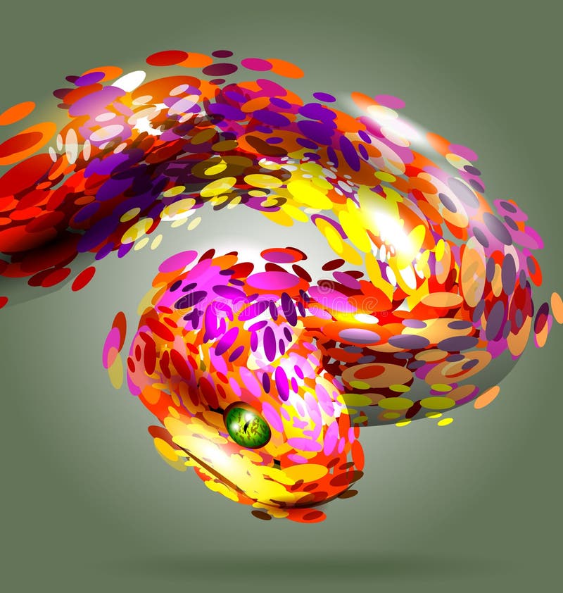 Snake Head on White - Vector Illustration Stock Vector - Illustration ...