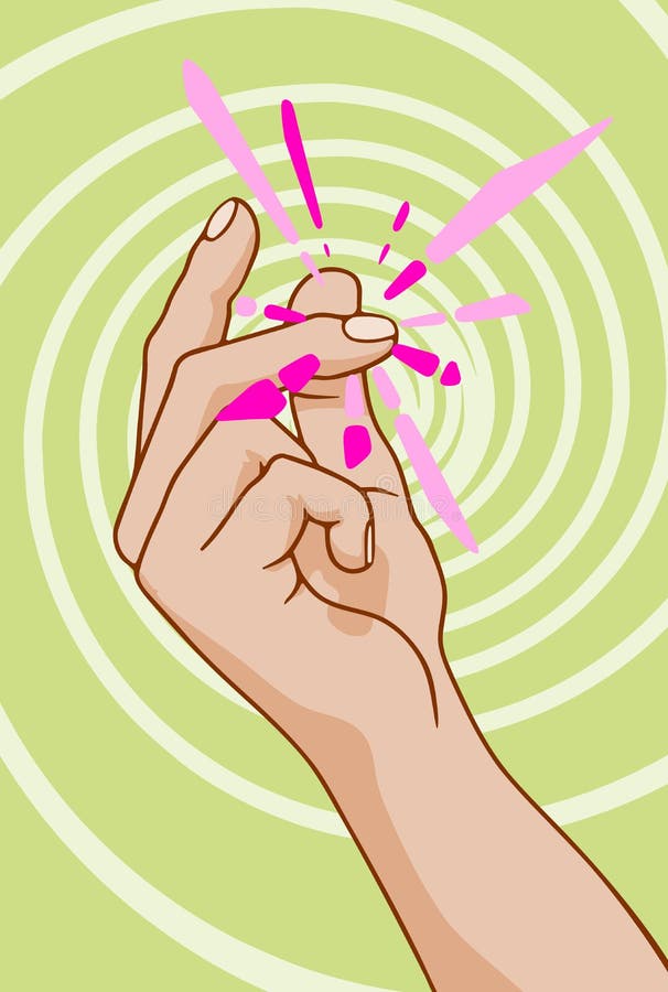 Snapping Fingers for Hypnosis Stock Illustration - Illustration of ...
