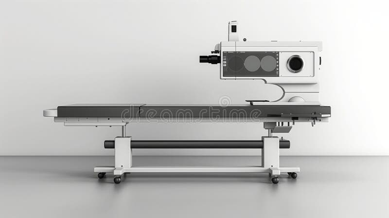 An Illustration of a Snellen Visual Acuity Test Machine in a Medical ...