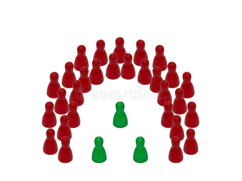 Illustration of Social Distance with the Help of Game Figures Stock ...