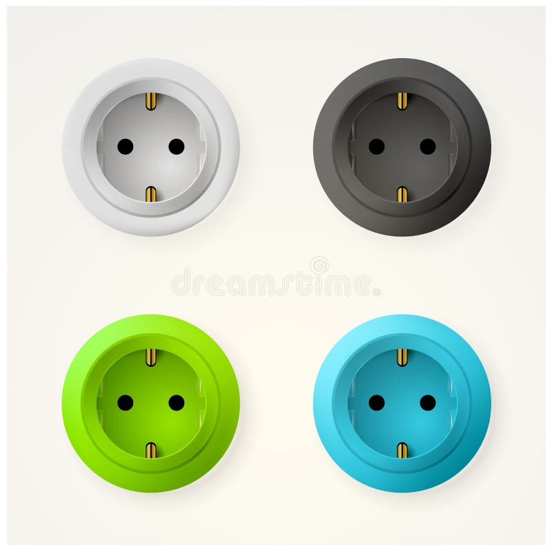 Illustration of sockets stock vector. Illustration of circle - 40227698