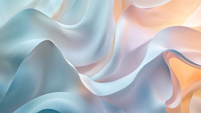 Illustration of Soft, Fluid Shapes with a Calming Color Palette Stock ...