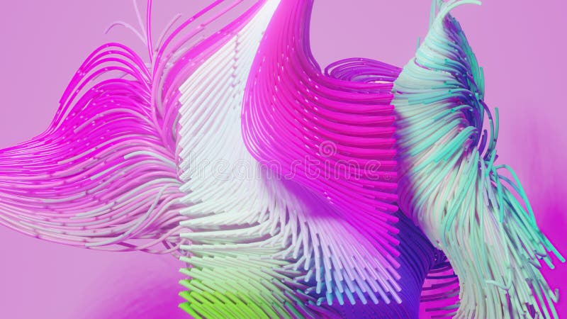 Illustration - Soft Wavy Shapes. Trendy Modern Abstract Background ...