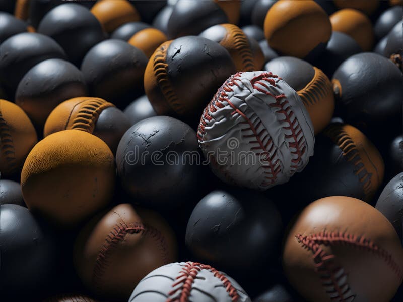 Illustration of Softball Ball in Action on Field Ai Generated Stock ...