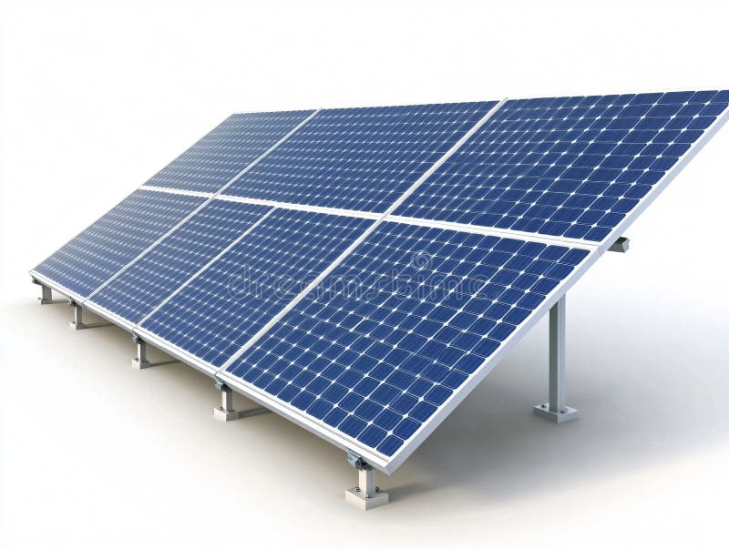 Solar Panel Clip Art Showcasing a Modern Renewable Energy Solution on a ...