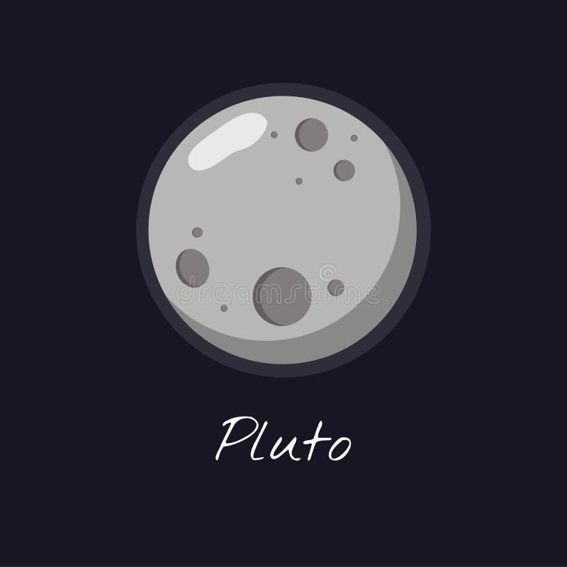 Planet Pluto Isolated on White Background. Elements of this Image Were Furnished by NASA Stock ...