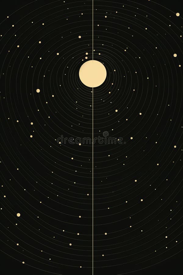 An Illustration of the Solar System with the Sun in the Middle Stock ...