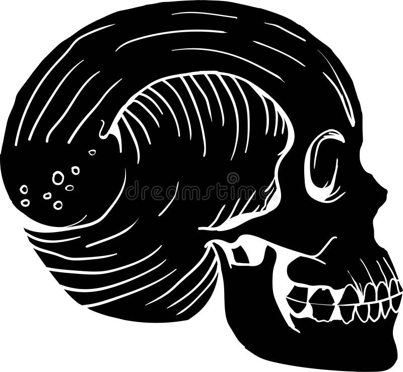 Solid skull vector stock vector. Illustration of suitable - 235077080