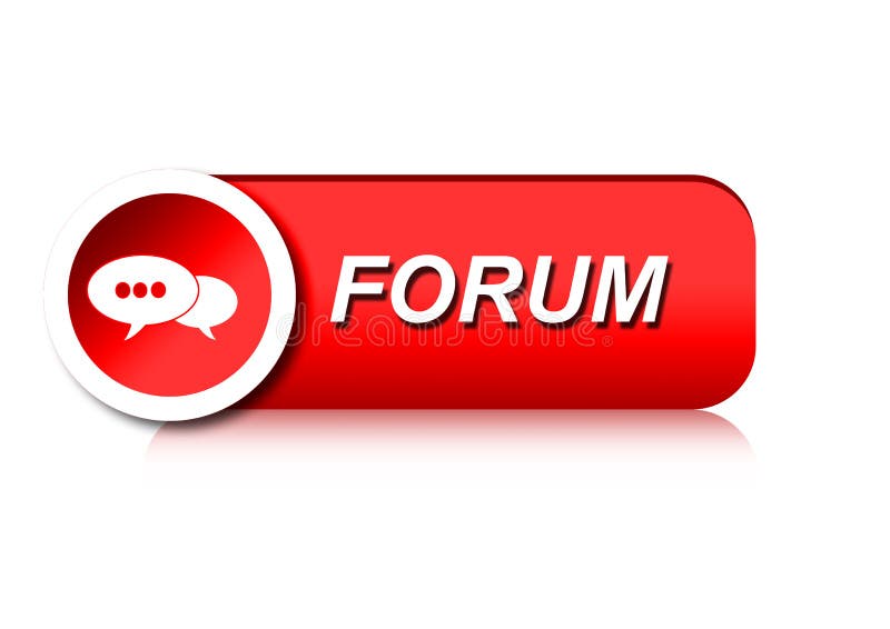 Forum Button Meaning Social Media Community or Getting Information ...