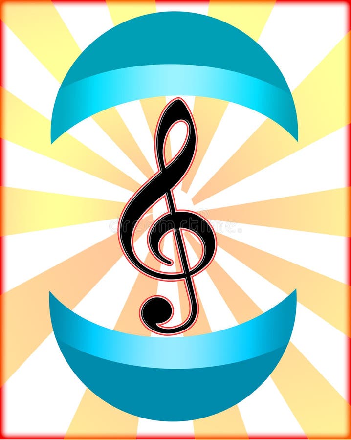 Illustration of Solution Music Notes with Colourful Design Stock ...