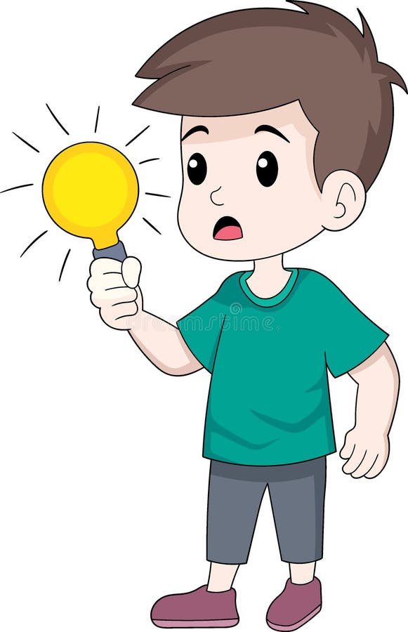 Illustration of Solving a Problem, Inspiration for Ideas Obtained Stock ...