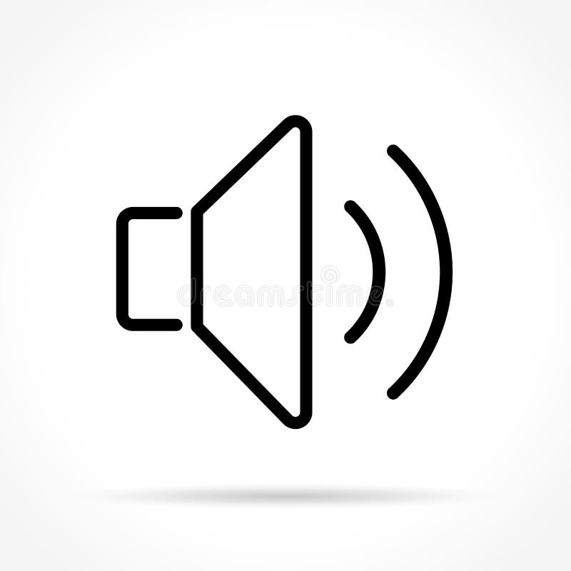 Sound Icon on White Background Stock Vector - Illustration of music ...