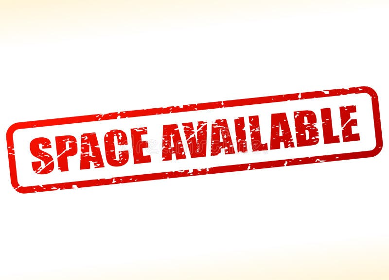 Space Available Text Buffered Stock Vector - Illustration of indisposed ...