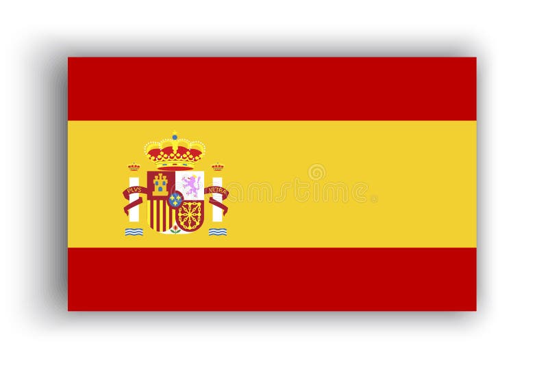 Illustration with Spain Flag. National Flag Graphic Design. Spain Flag ...
