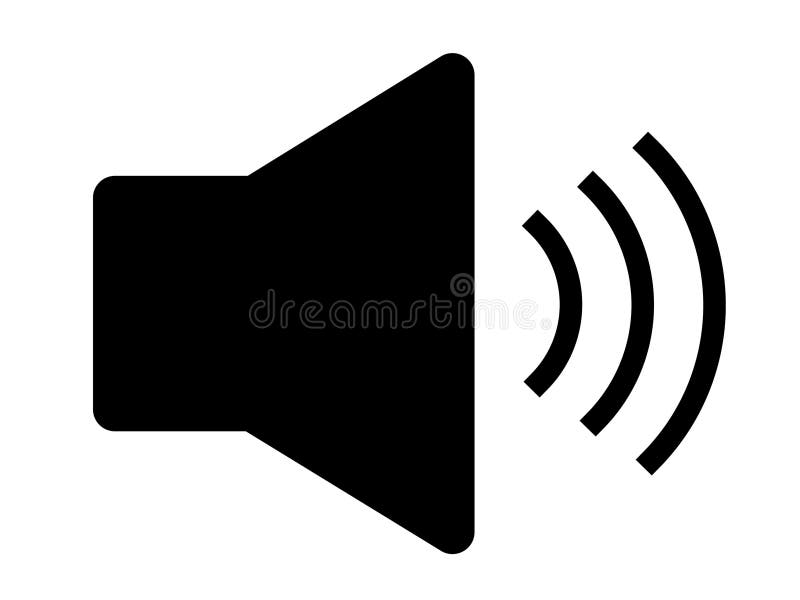 Illustration of a Speaker Icon (volume Mark) Stock Illustration ...