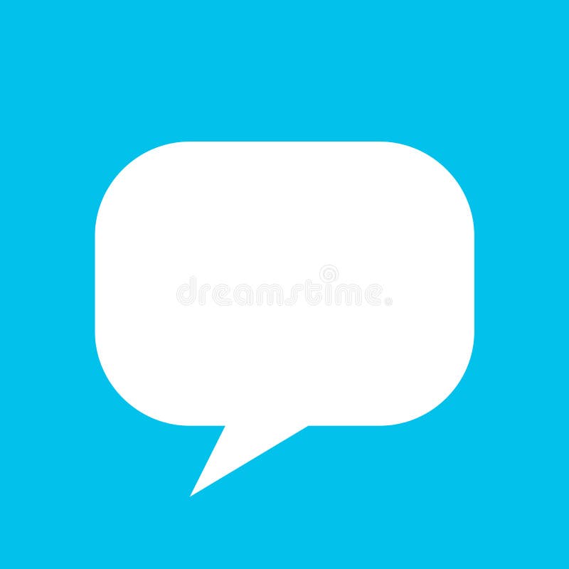 Illustration of Speech Bubble. Vector Talking Cloud. Glossy Speech ...