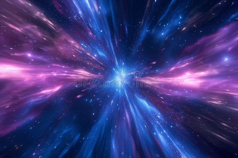 An Illustration of the Speed of Light, Depicting Blurred Motion Beams ...