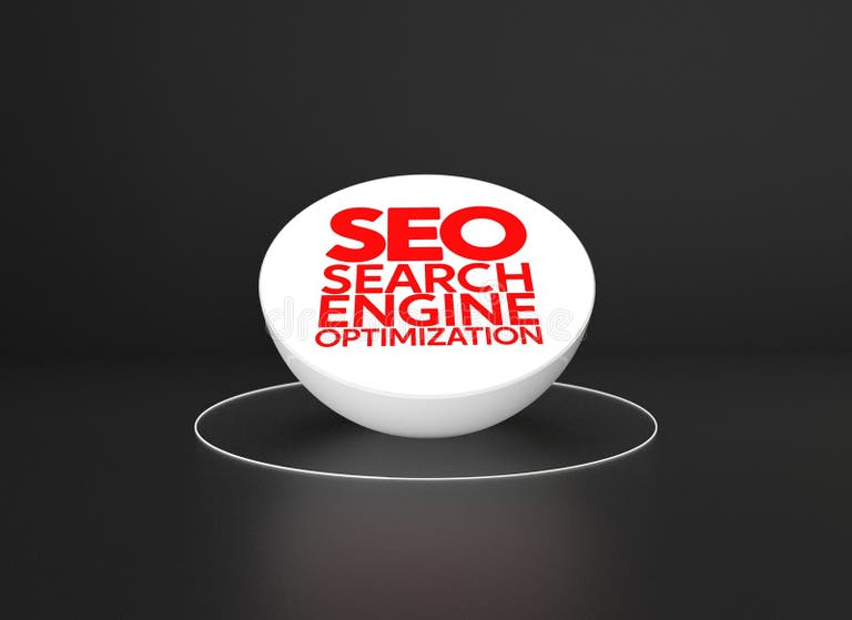 Illustration of a Sphere with the Words SEO Search Engine Optimization ...