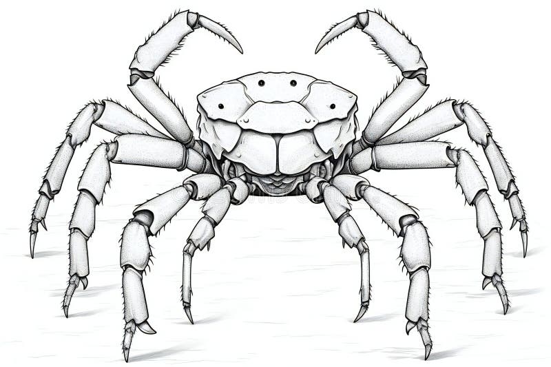 Illustration of a Spider on a White Background, Stock Illustration ...
