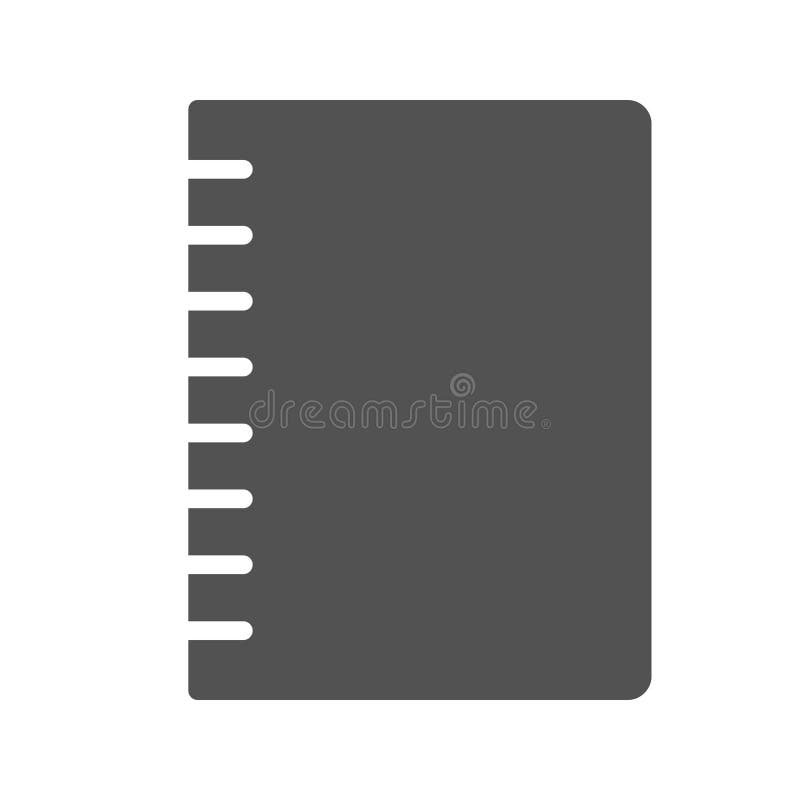 Illustration Spiral Notebook Icon for Personal and Commercial Use ...