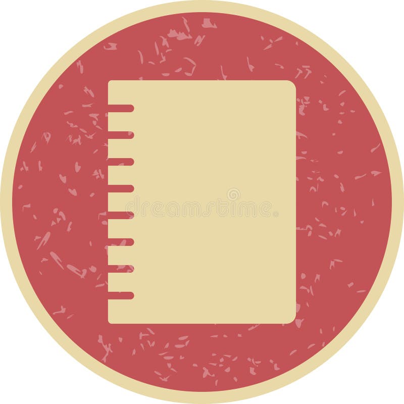 Illustration Spiral Notebook Icon for Personal and Commercial Use ...