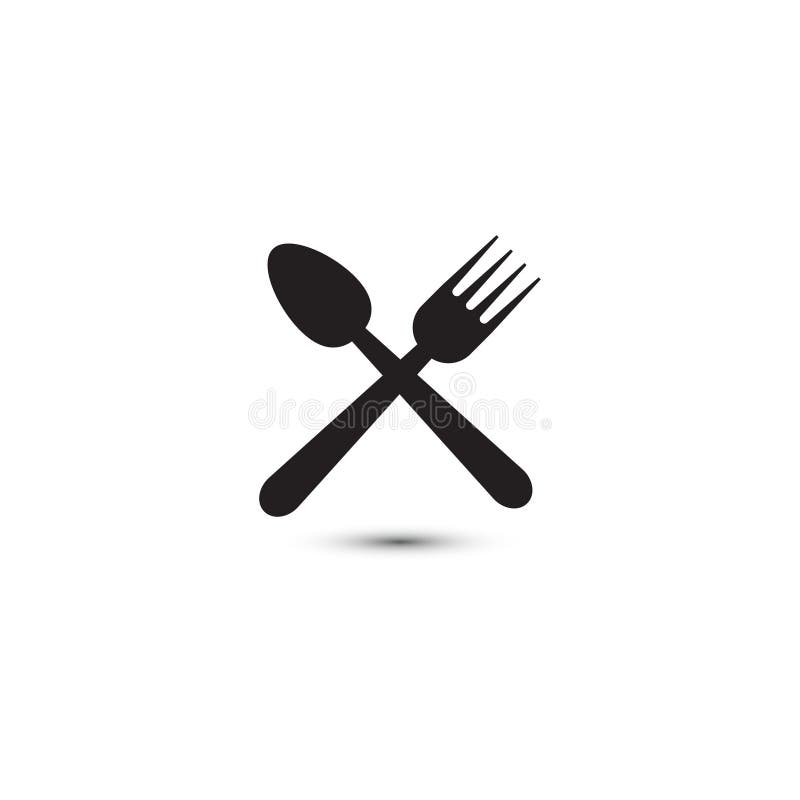 Spoon and Fork Graphic Design Template Stock Vector - Illustration of ...